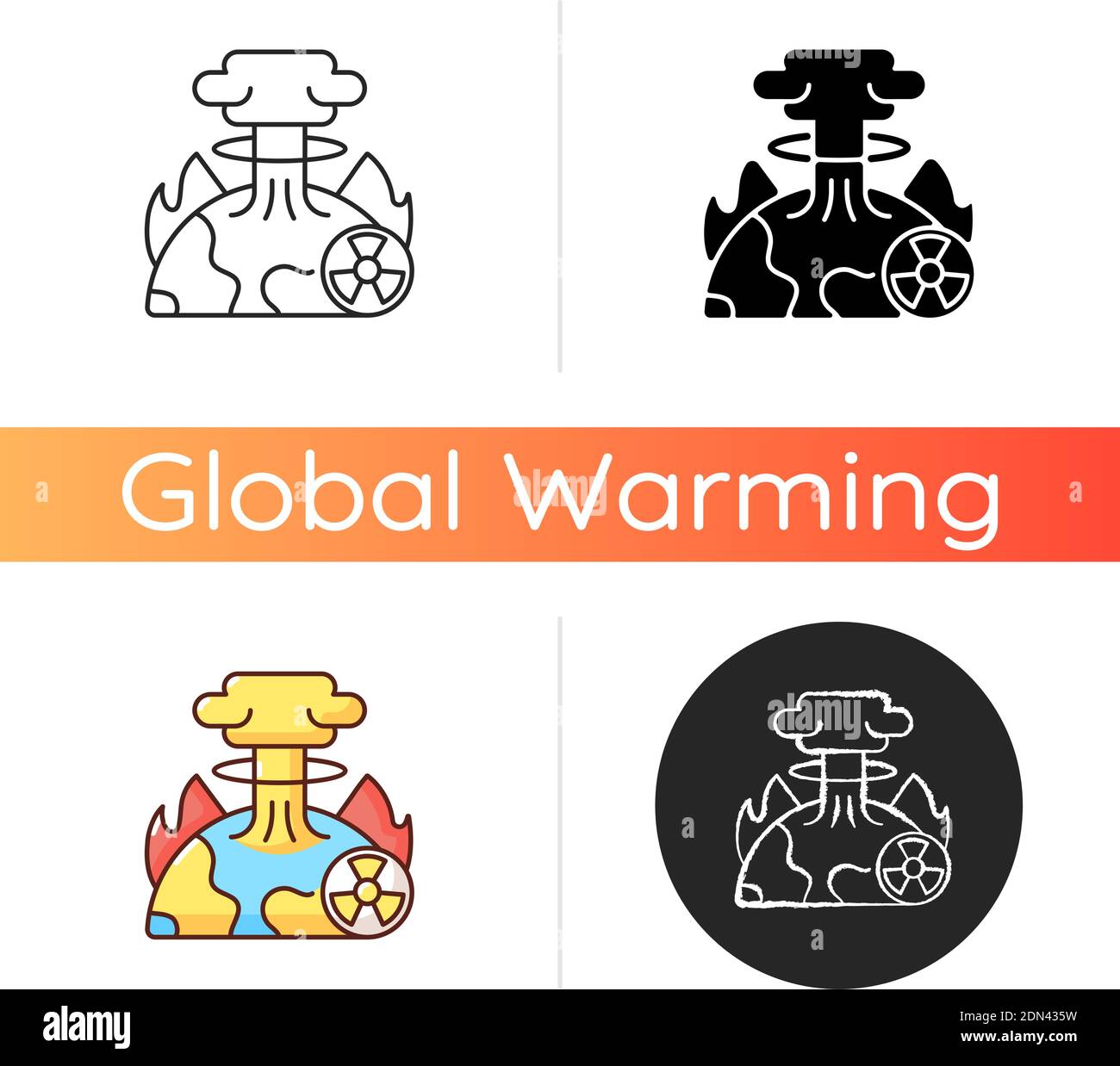 Climate apocalypse design Stock Vector Images - Alamy