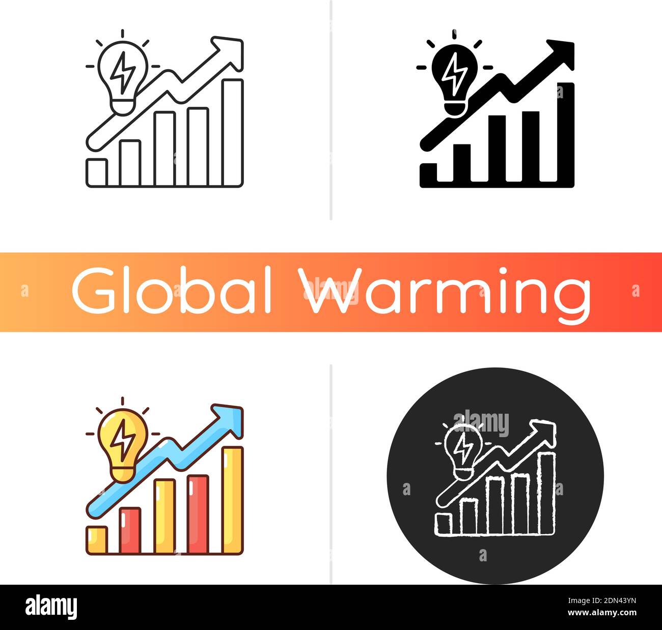 Wasteful energy consumption icon Stock Vector Image & Art - Alamy