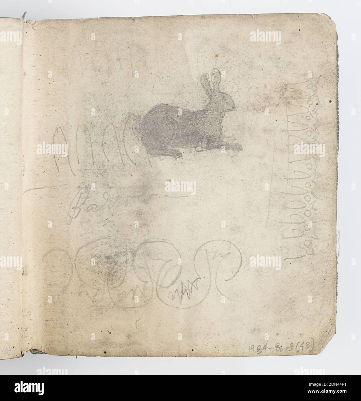 Sketchbook Page: Sketch of Rabbit, Kenyon Cox, American, 1856–1919 ...