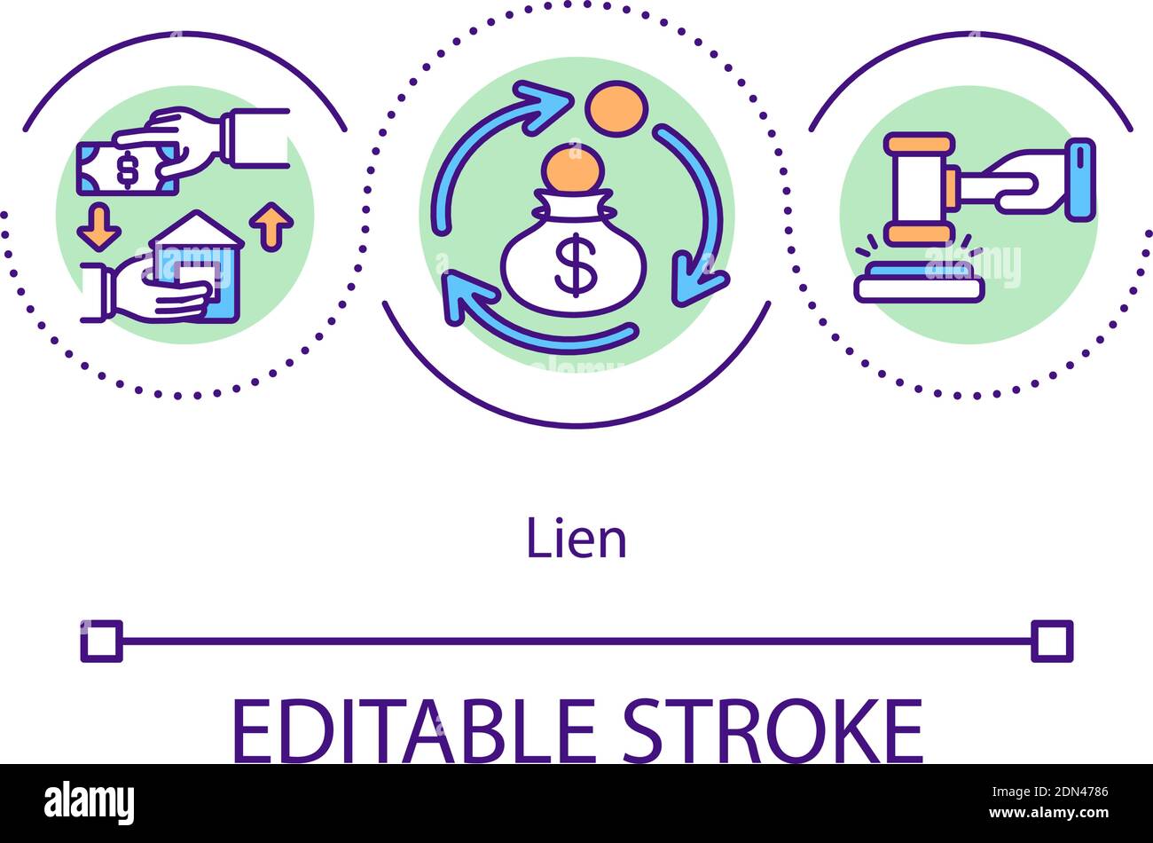 Lien concept icon Stock Vector Image & Art - Alamy