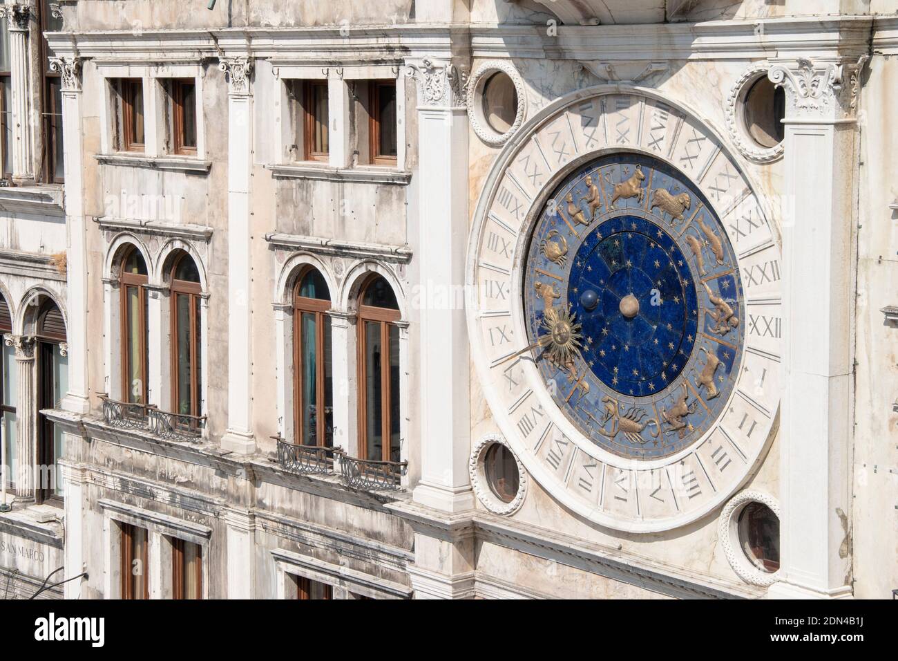 Clock Tower, Renaissance building located in San Marco square in Venice ...