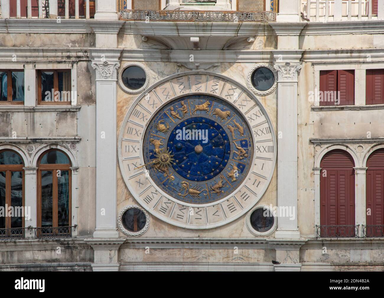 Clock Tower, Renaissance building located in San Marco square in Venice ...