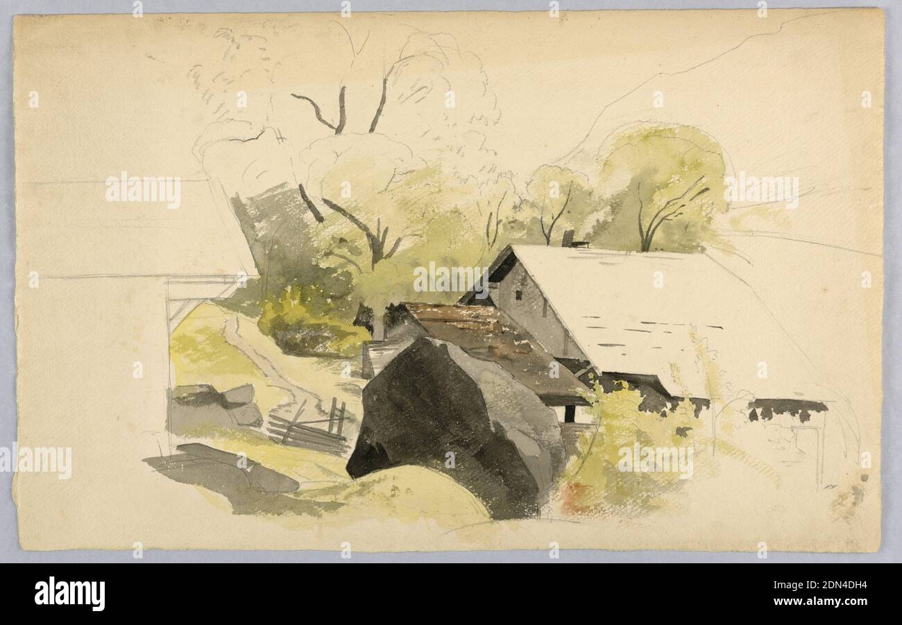 Study of landscape, Switzerland, William Stanley Haseltine, American ...