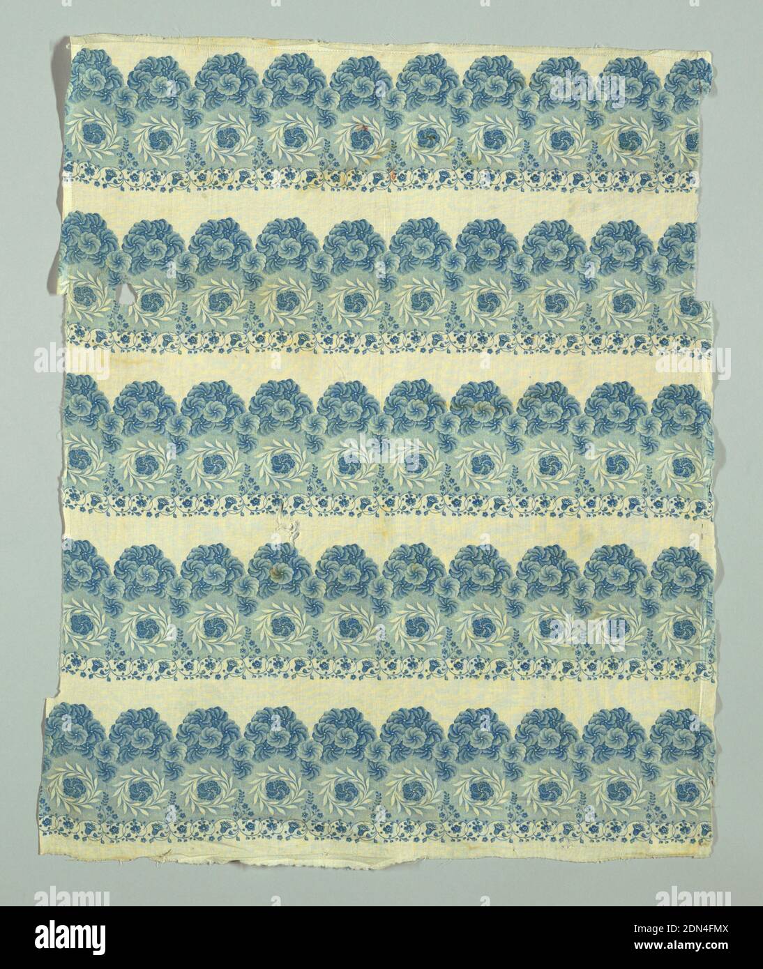 Textile, Medium: cotton Technique: printed on plain weave, Series of ...