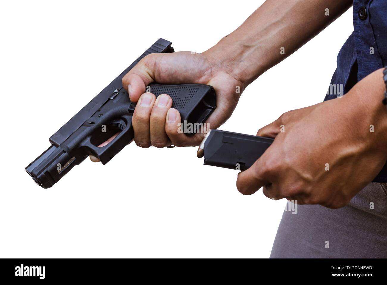 Man loading gun hi-res stock photography and images - Alamy