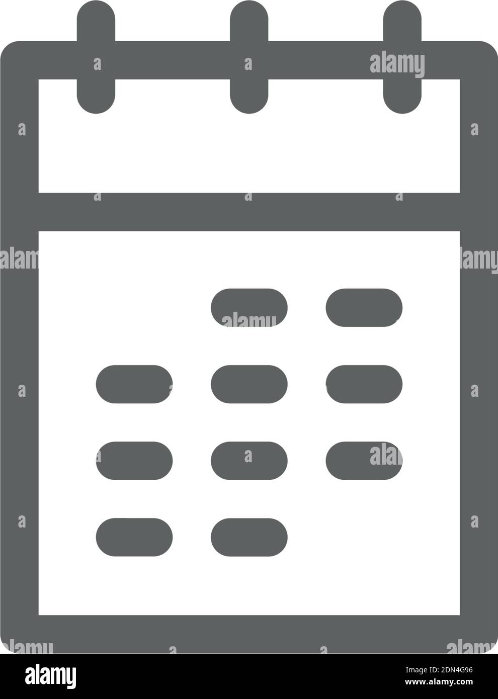 calendar vector icon modern simple vector illustration Stock Vector ...