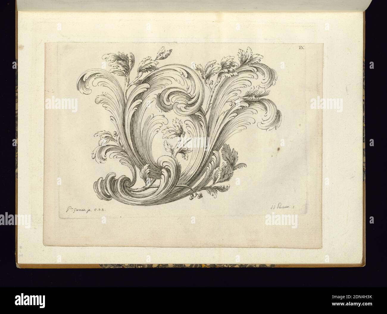 Design for Ornament, Pierre Germain, French, 1703 - 1783, Jacques Jean ...