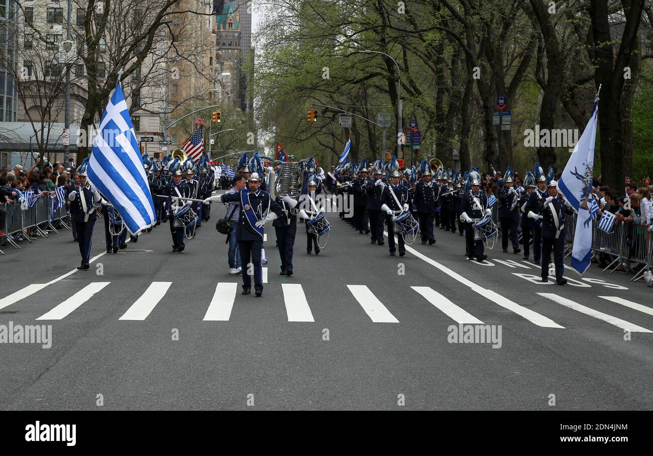 Greek Day parade in New York city , celebrating the countries ...