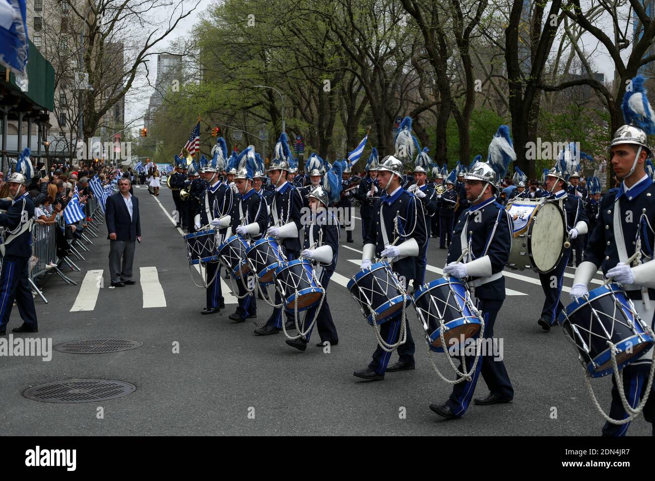 Greek Day parade in New York city , celebrating the countries ...