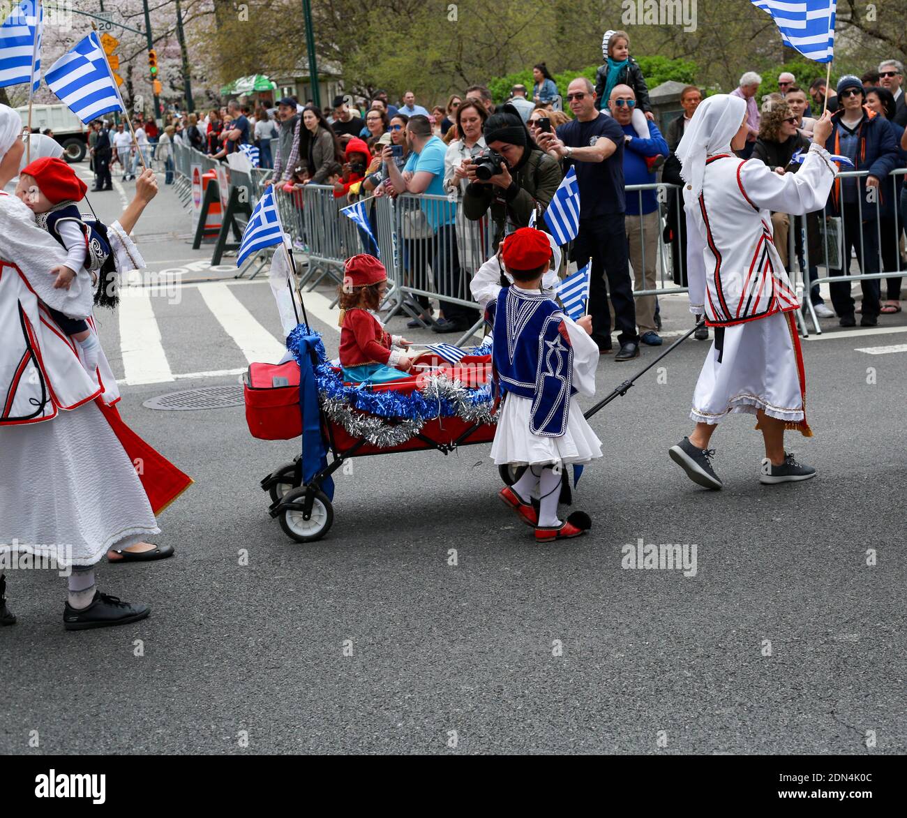 Greek Day parade in New York city , celebrating the countries ...