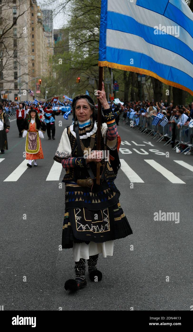 Greek Day parade in New York city , celebrating the countries ...