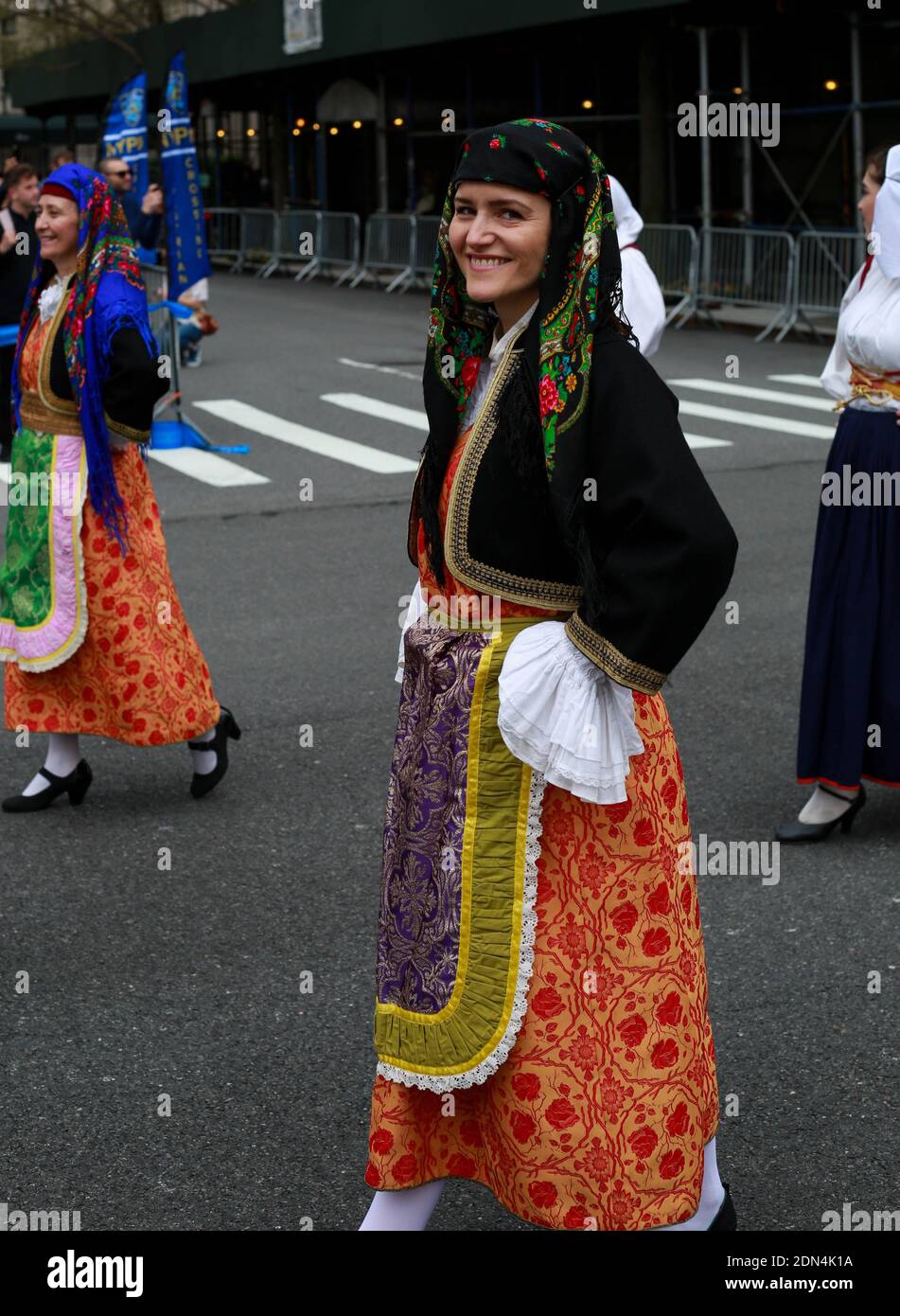Greek Day parade in New York city , celebrating the countries ...