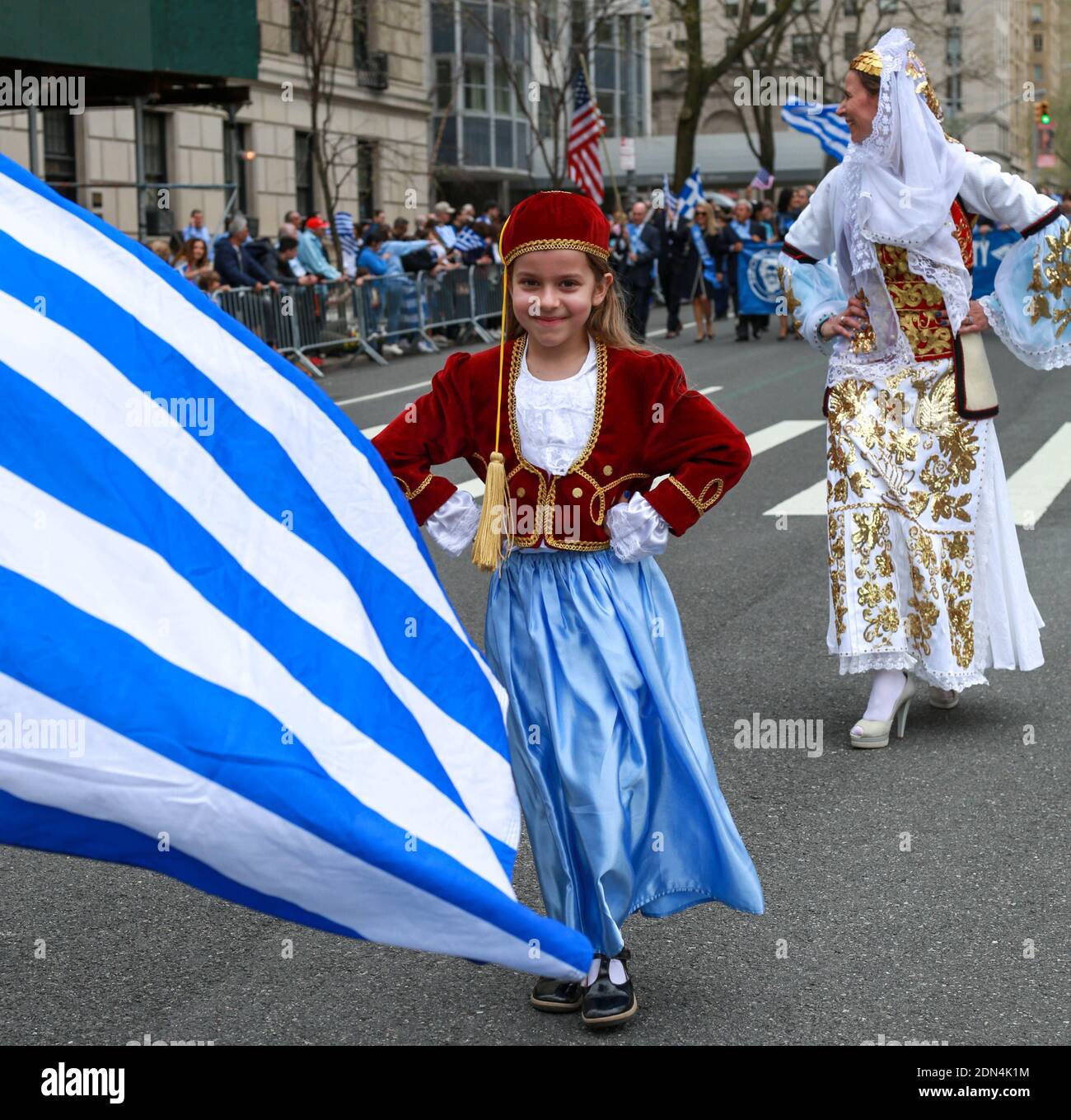 Greek Day parade in New York city , celebrating the countries ...