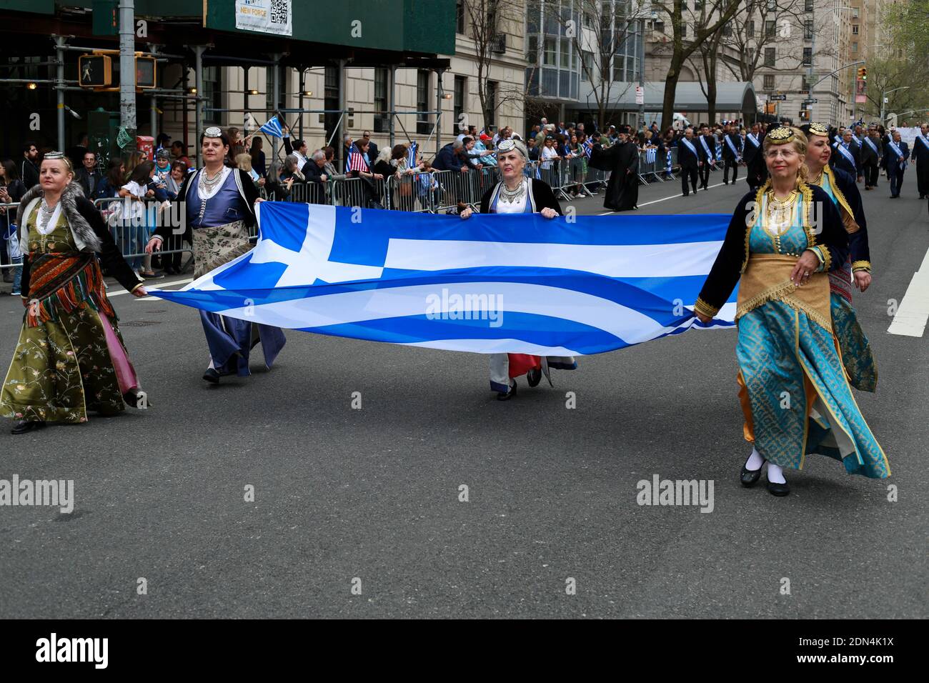 Greek Day parade in New York city , celebrating the countries ...