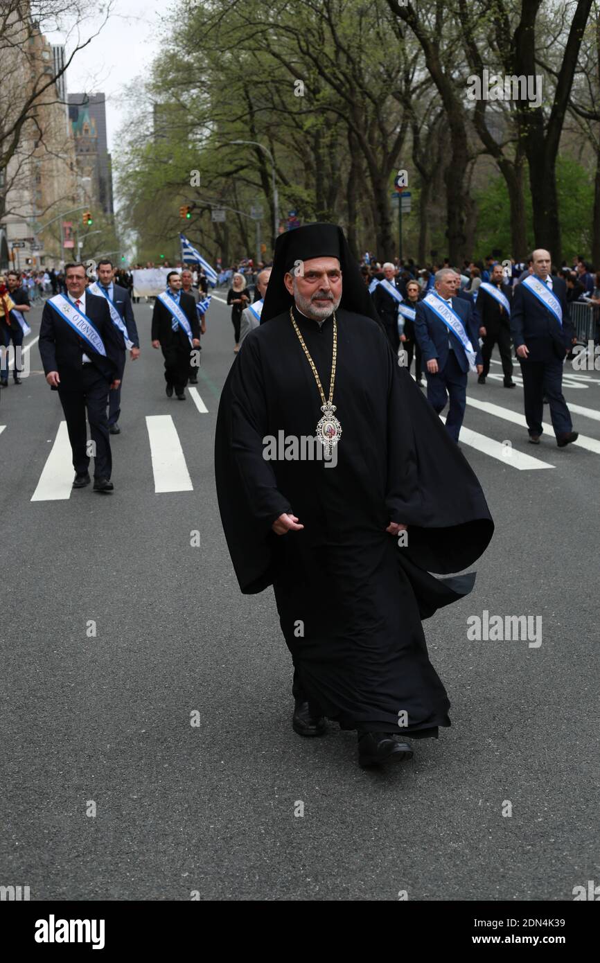 Greek Day parade in New York city , celebrating the countries ...