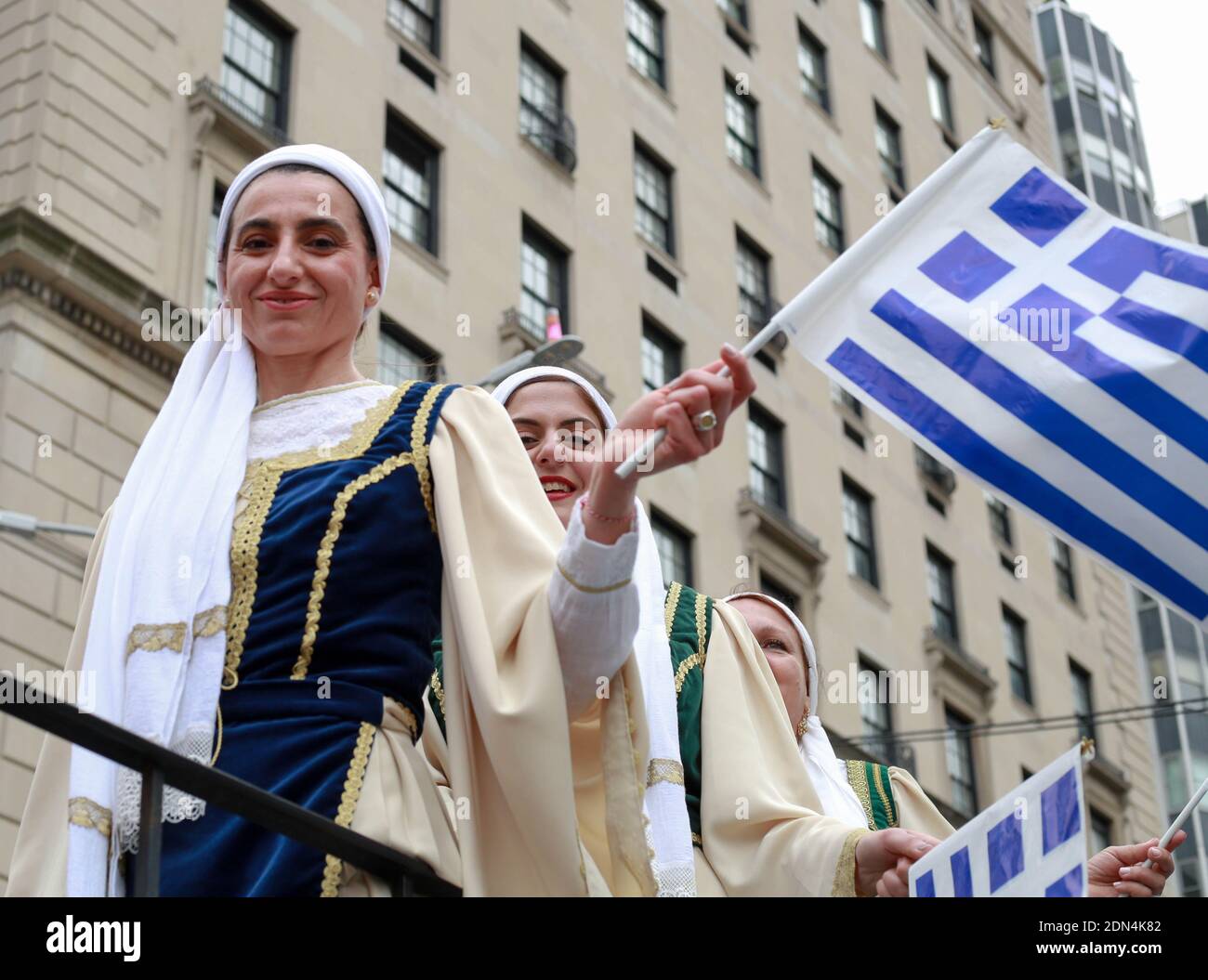 Greek Day parade in New York city , celebrating the countries ...