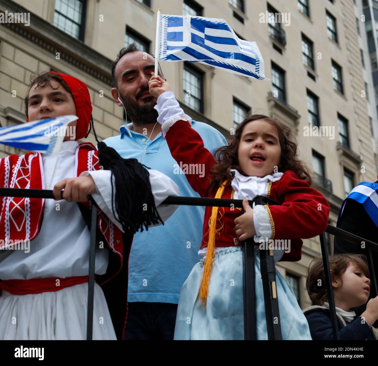 Greek Day parade in New York city , celebrating the countries ...
