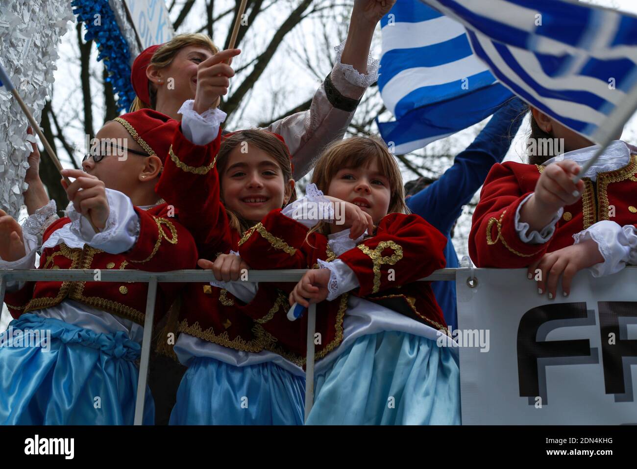 Greek Day parade in New York city , celebrating the countries ...