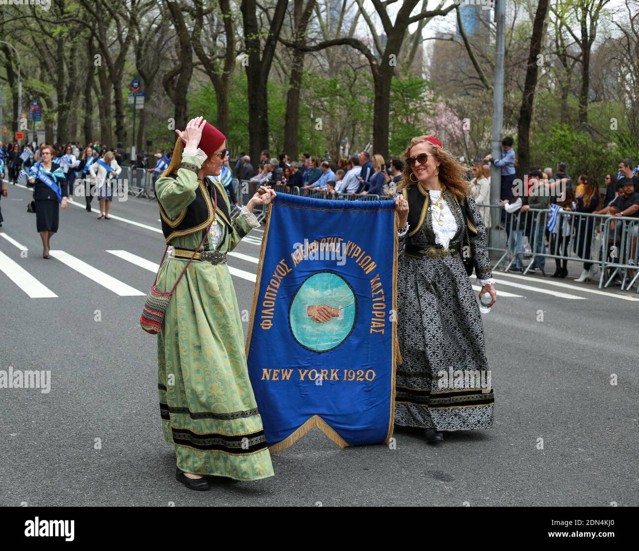 Greek Day parade in New York city , celebrating the countries ...