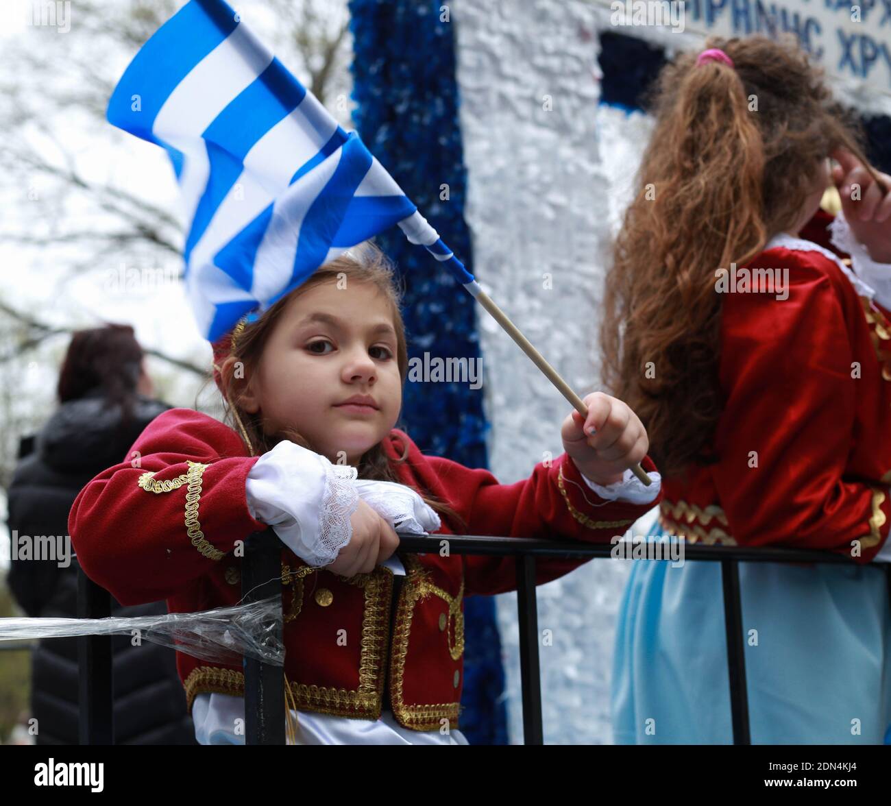 Greek Day parade in New York city , celebrating the countries ...