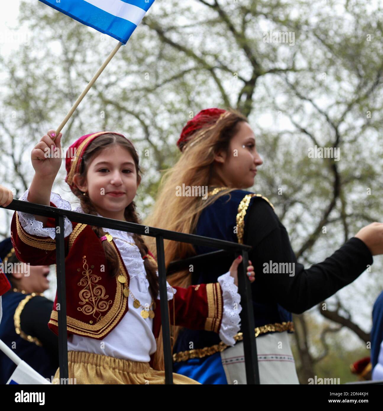 Greek Day parade in New York city , celebrating the countries ...