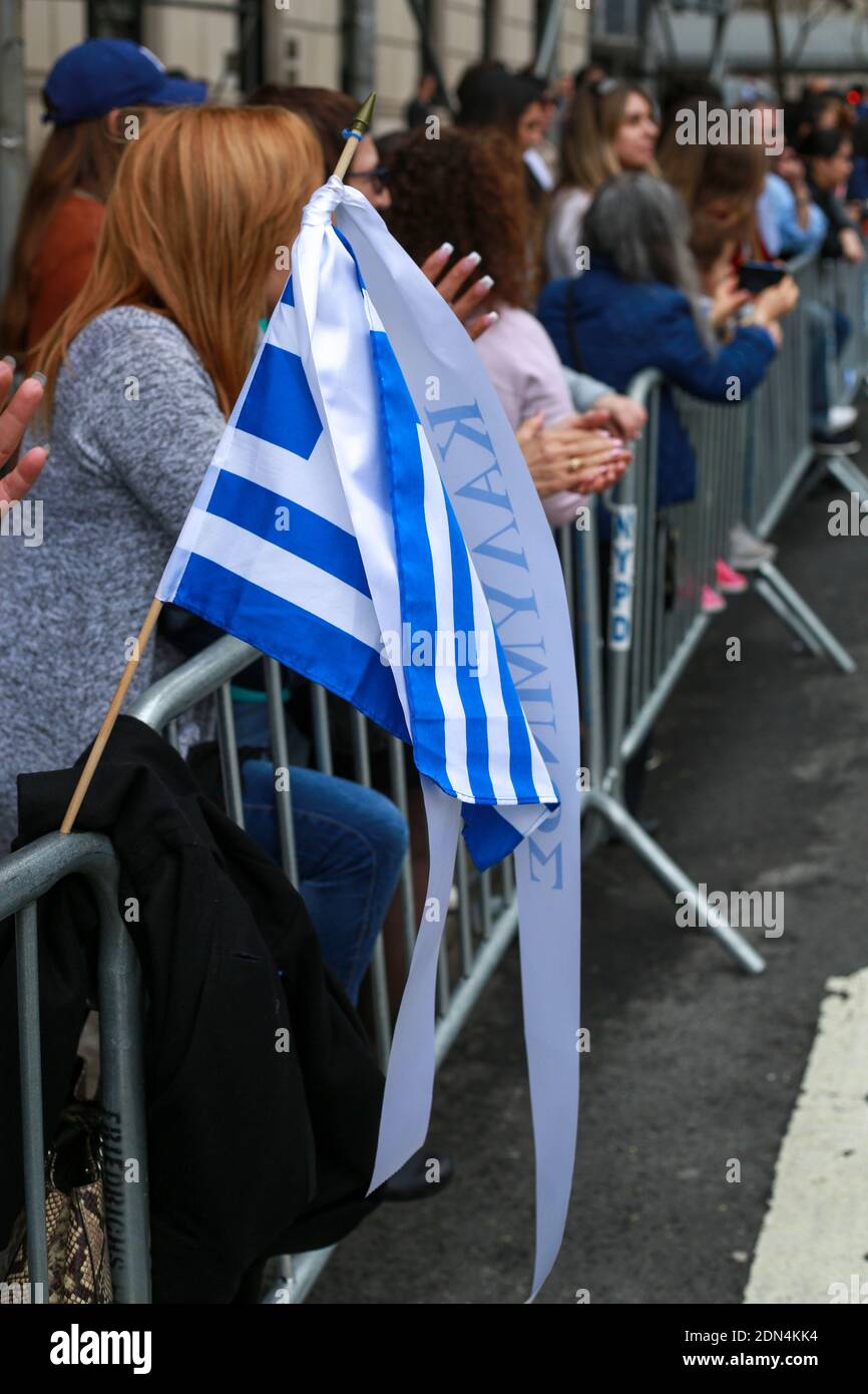 Greek Day parade in New York city , celebrating the countries ...