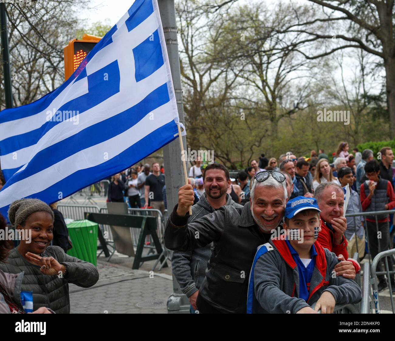 Greek Day parade in New York city , celebrating the countries ...