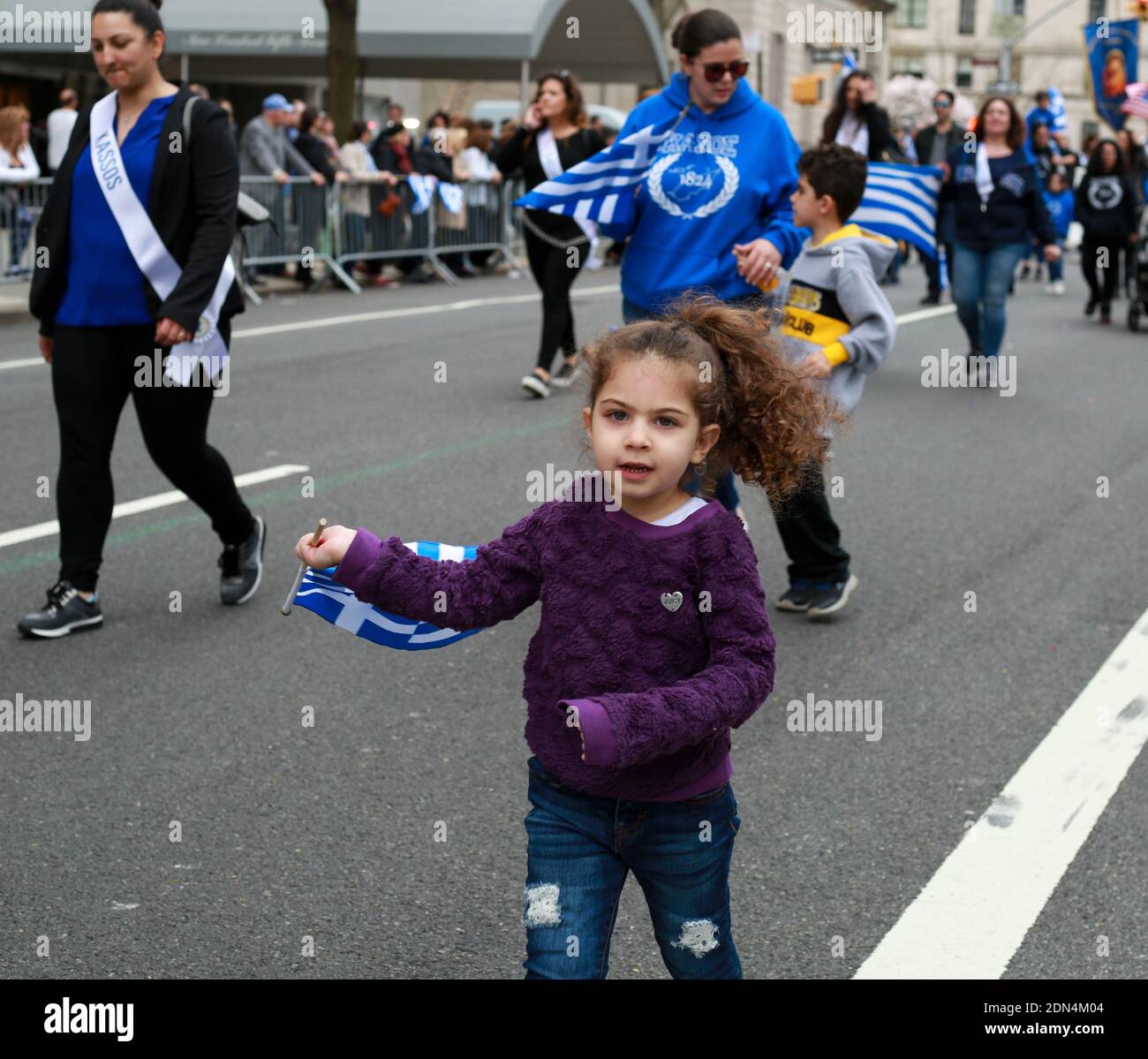 Greek Day parade in New York city , celebrating the countries ...