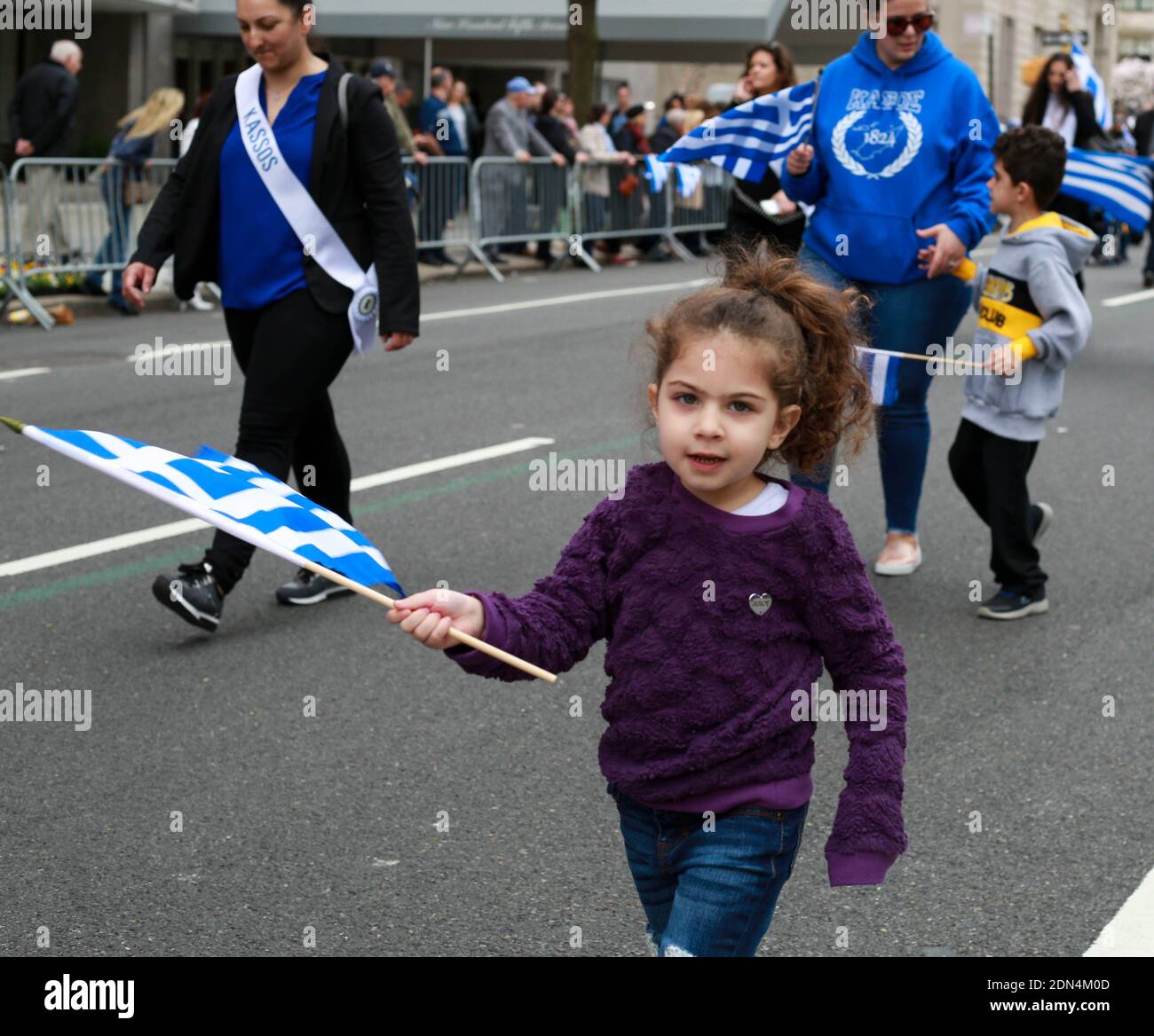 Greek Day parade in New York city , celebrating the countries ...