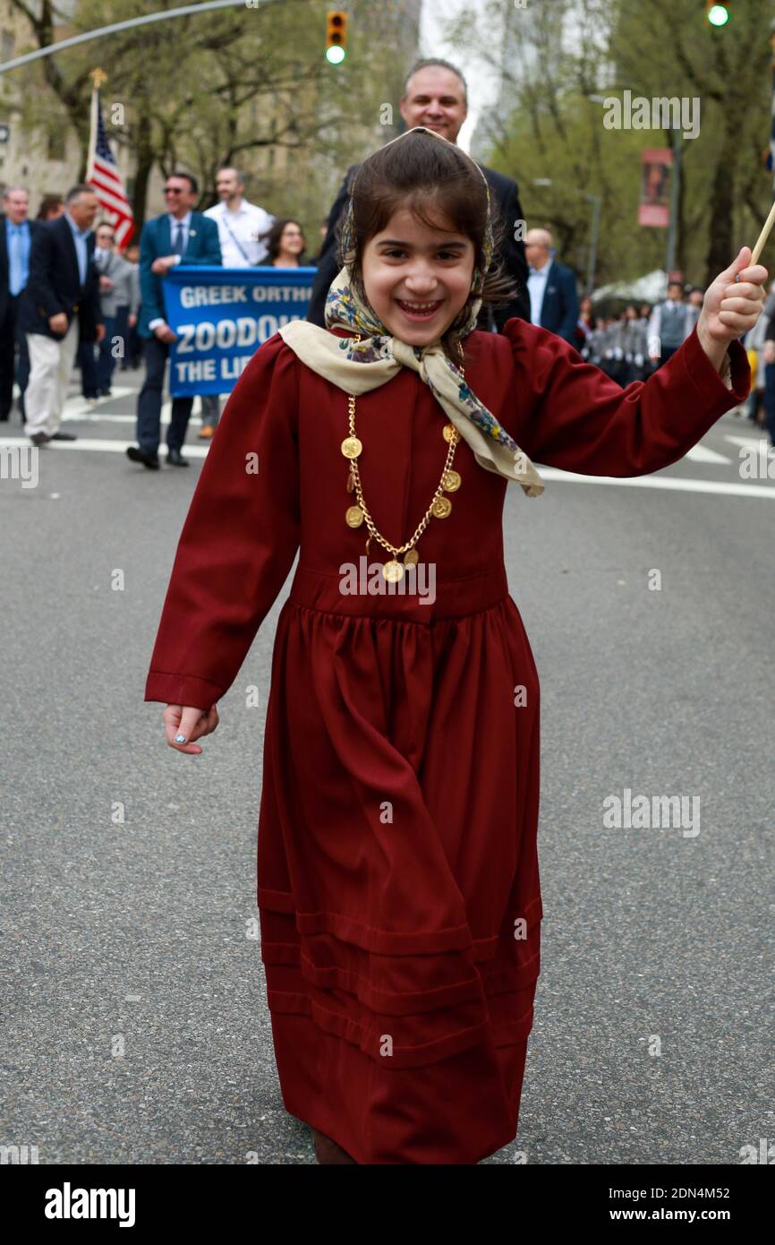 Greek Day parade in New York city , celebrating the countries ...