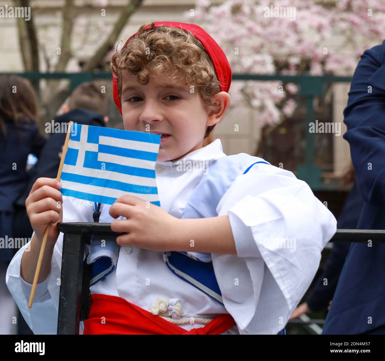 Greek Day parade in New York city , celebrating the countries ...