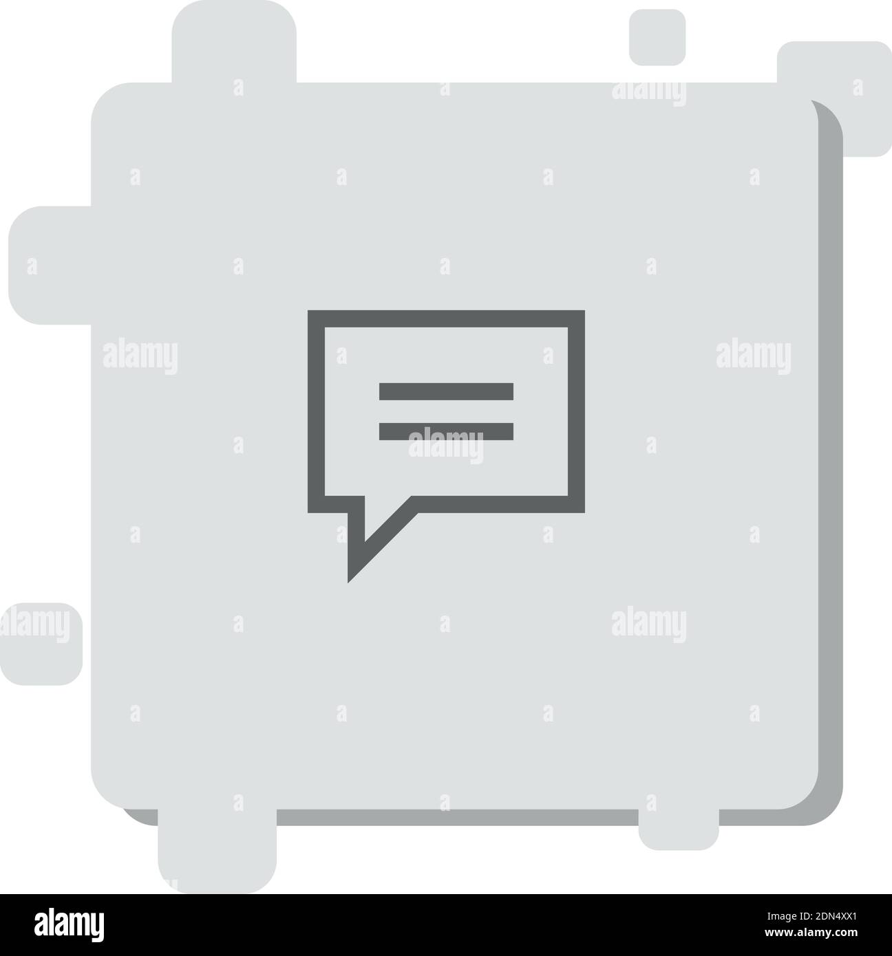 speech bubble vector icon modern simple vector illustration Stock Vector Image & Art - Alamy