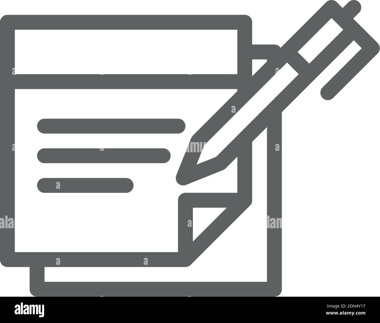 notes vector icon modern simple vector illustration Stock Vector Image ...