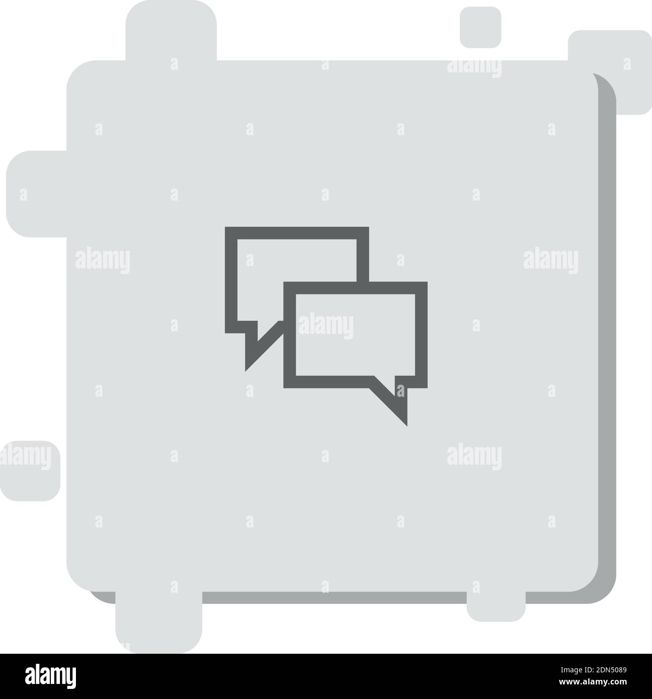 speech bubble vector icon modern simple vector illustration Stock ...