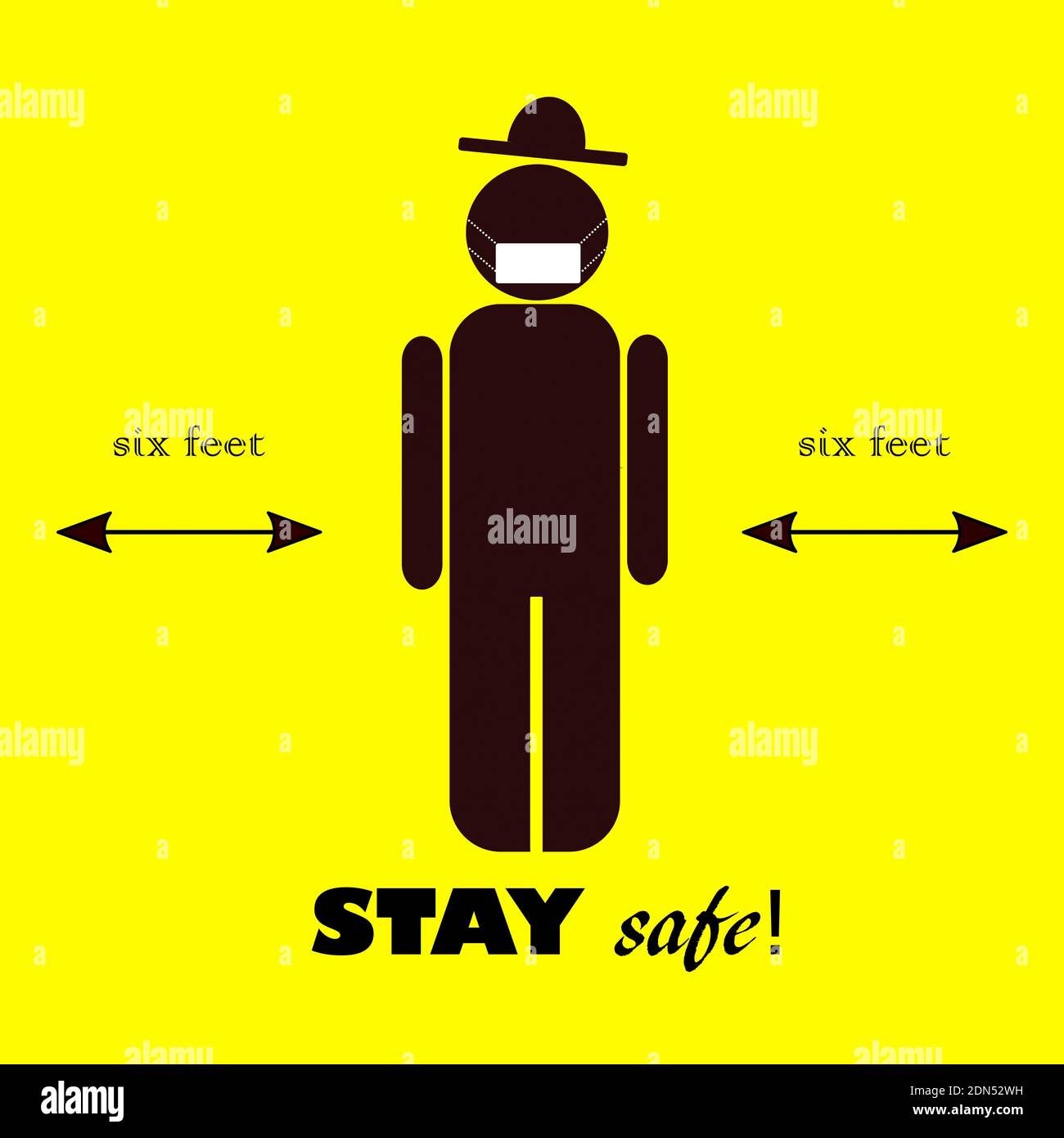 Stay Safe illustration Stock Photo - Alamy