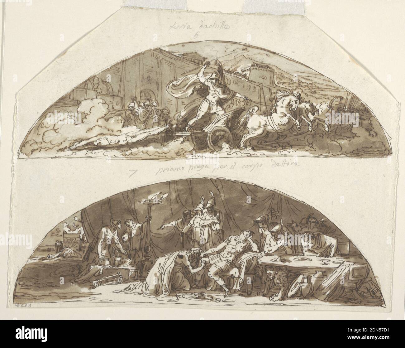 Achilles drags body of hector hi-res stock photography and images - Alamy