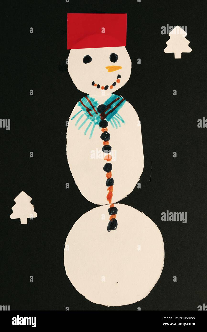 Child's art collage hi-res stock photography and images - Alamy