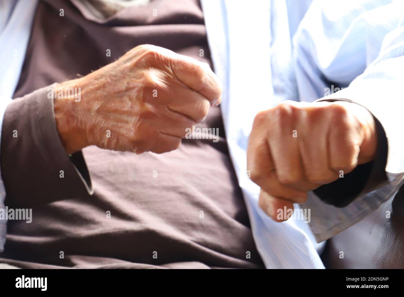 Bumping into doctor hi-res stock photography and images - Alamy