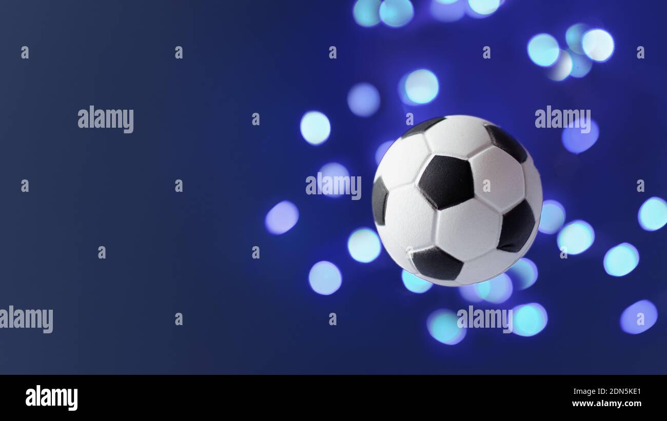 Football soccer ball flying over hi-res stock photography and images ...