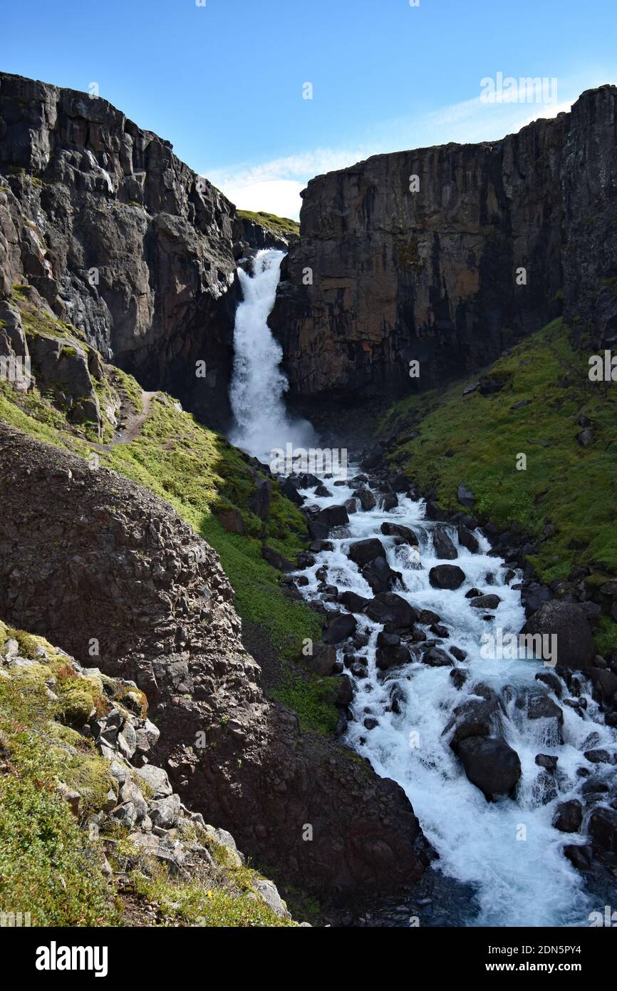 Fardagafoss waterfall hi-res stock photography and images - Alamy