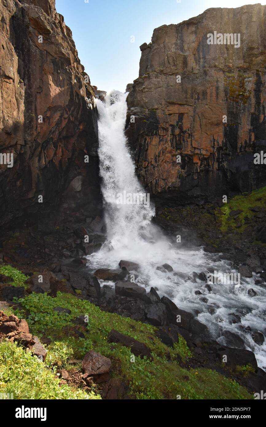 Fardagafoss waterfall hi-res stock photography and images - Alamy