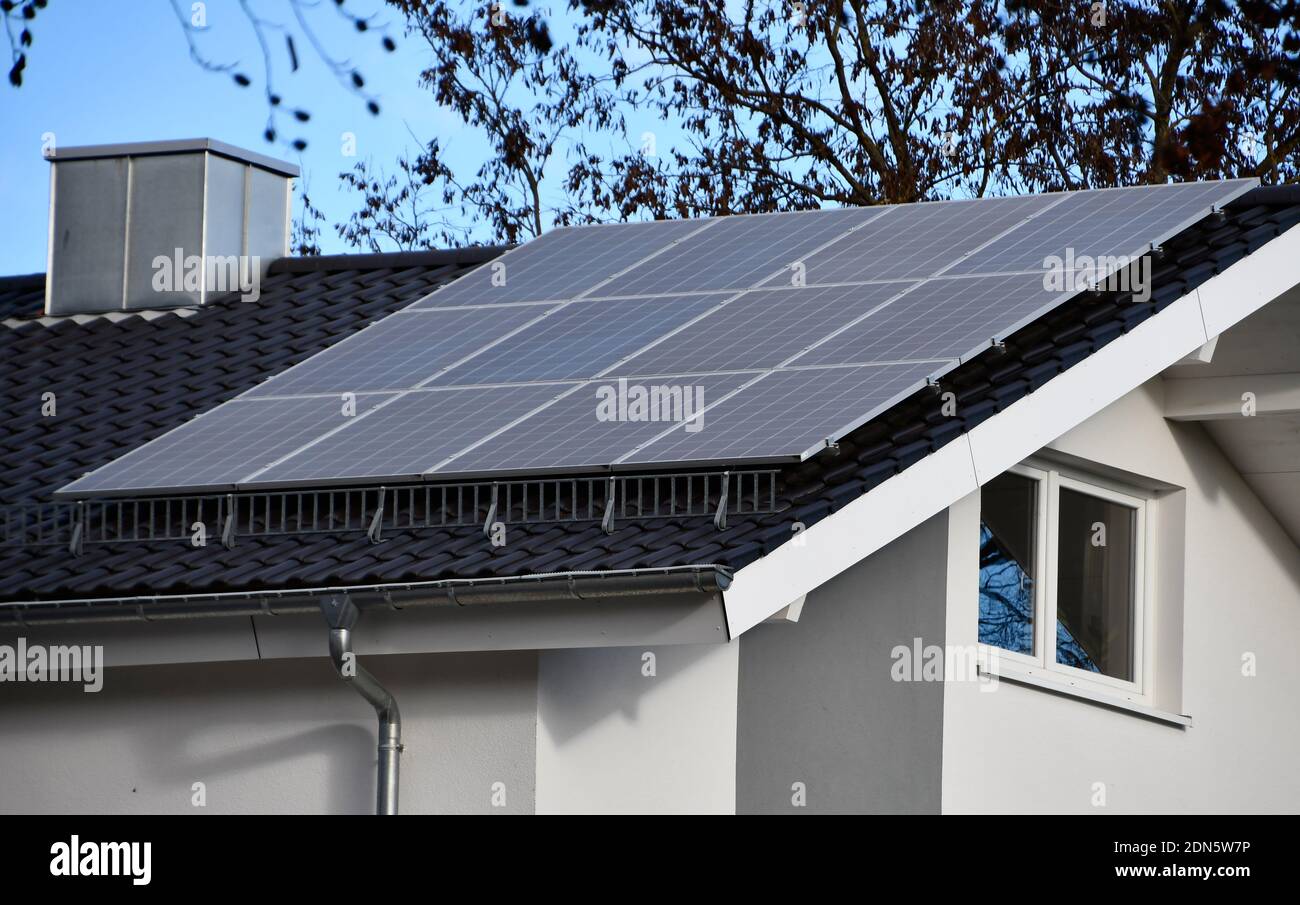 Solar modules on the roof hi-res stock photography and images - Alamy
