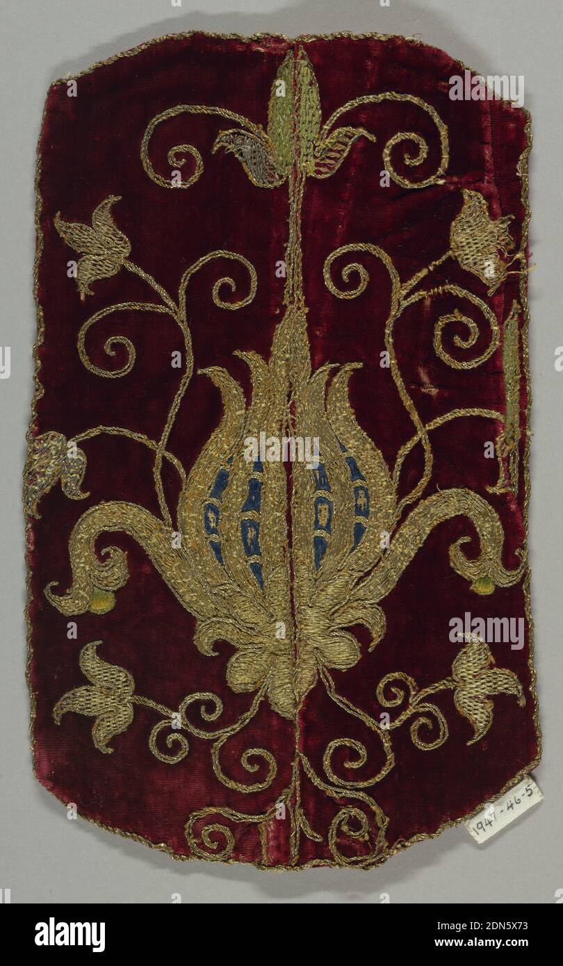 Dark red velvet embroidered hi-res stock photography and images - Alamy