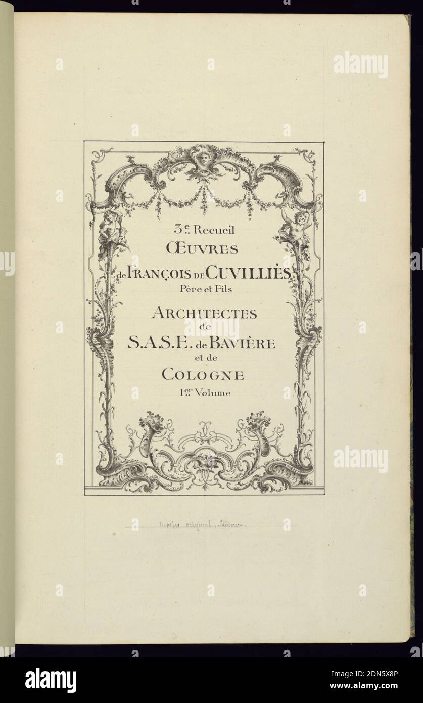 Rocaille design borders text hi-res stock photography and images - Alamy