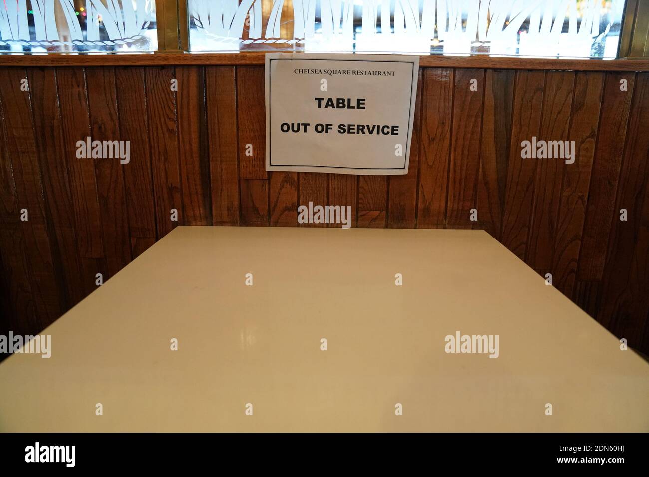 New York, NY, USA. 17th Dec, 2020. The indoor dining are of the Chelsea ...