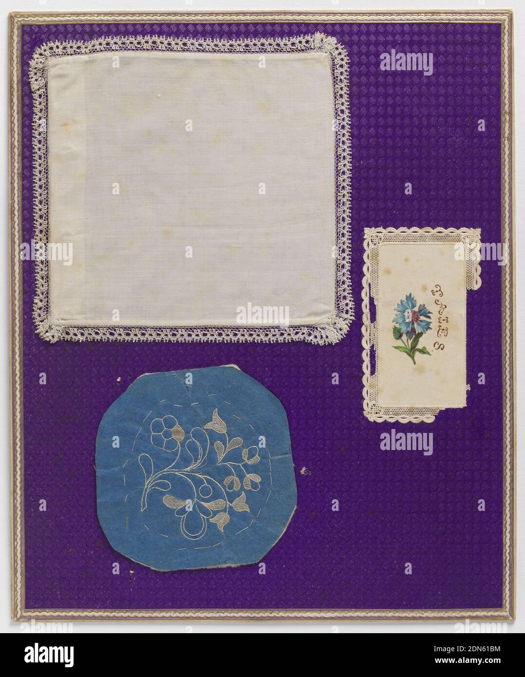 Sewing sample, France, late 19th century, Sewing sample Stock Photo - Alamy