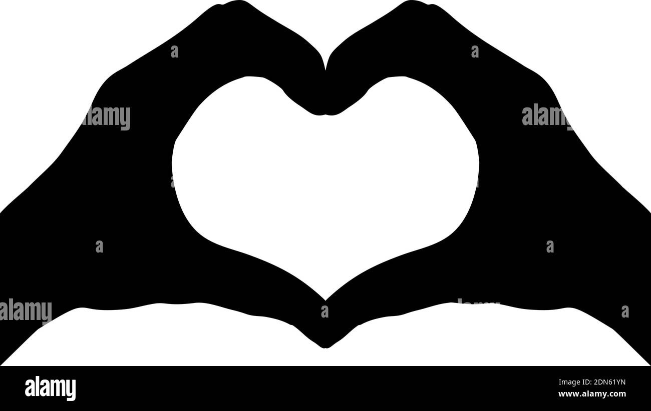 Real Heart Symbol Silhouette