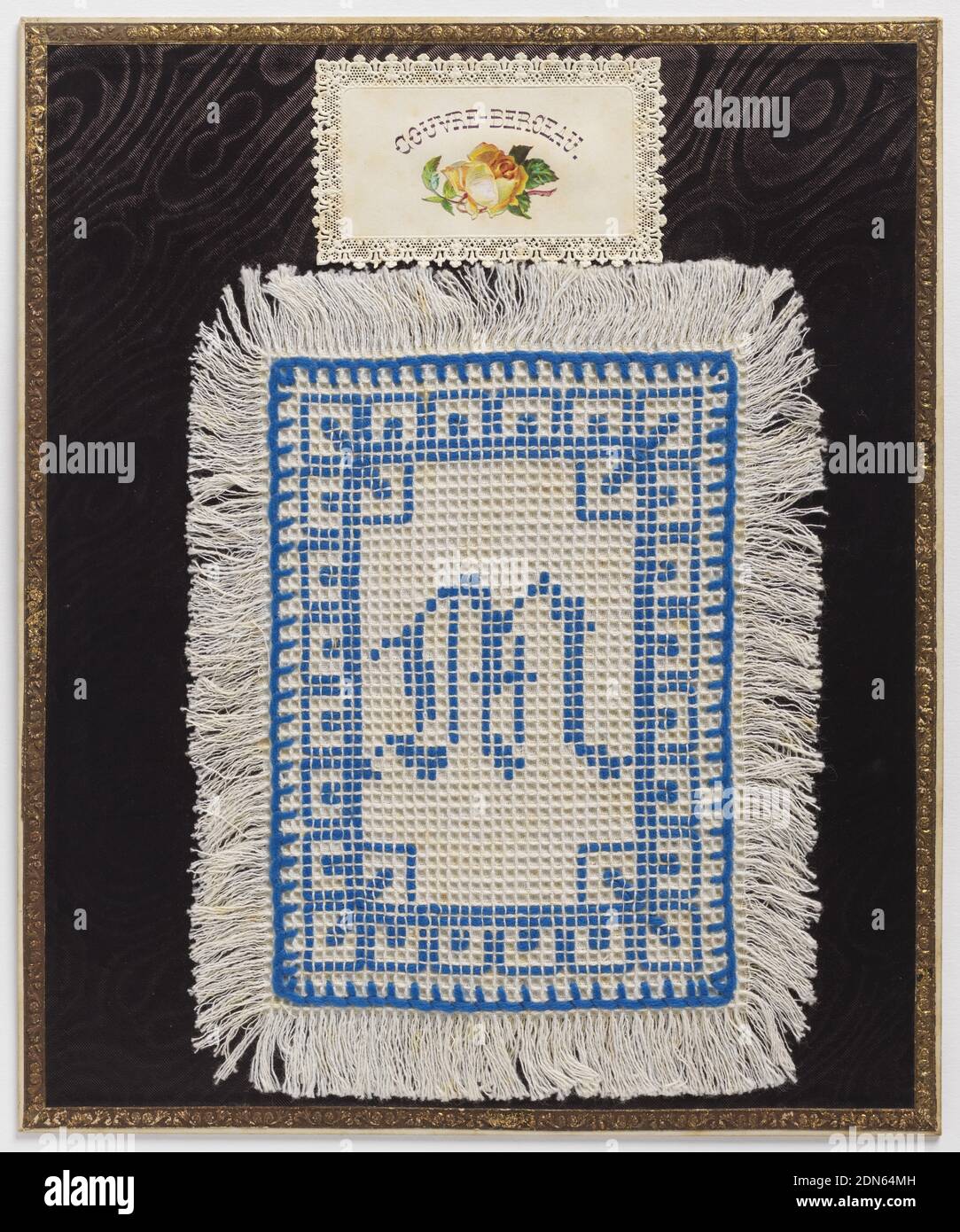 Sewing sample, France, late 19th century, Sewing sample Stock Photo - Alamy