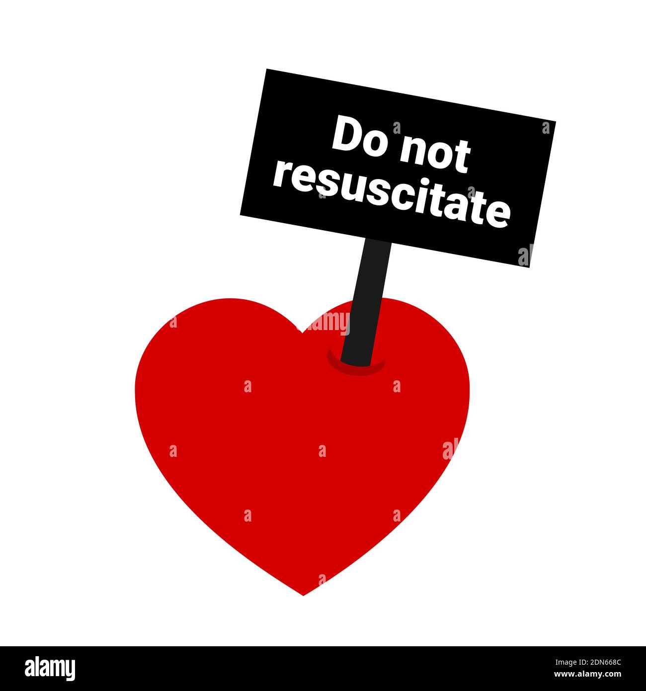 Heart and rejection, disapprove and refusal to do resuscitation to safe ...