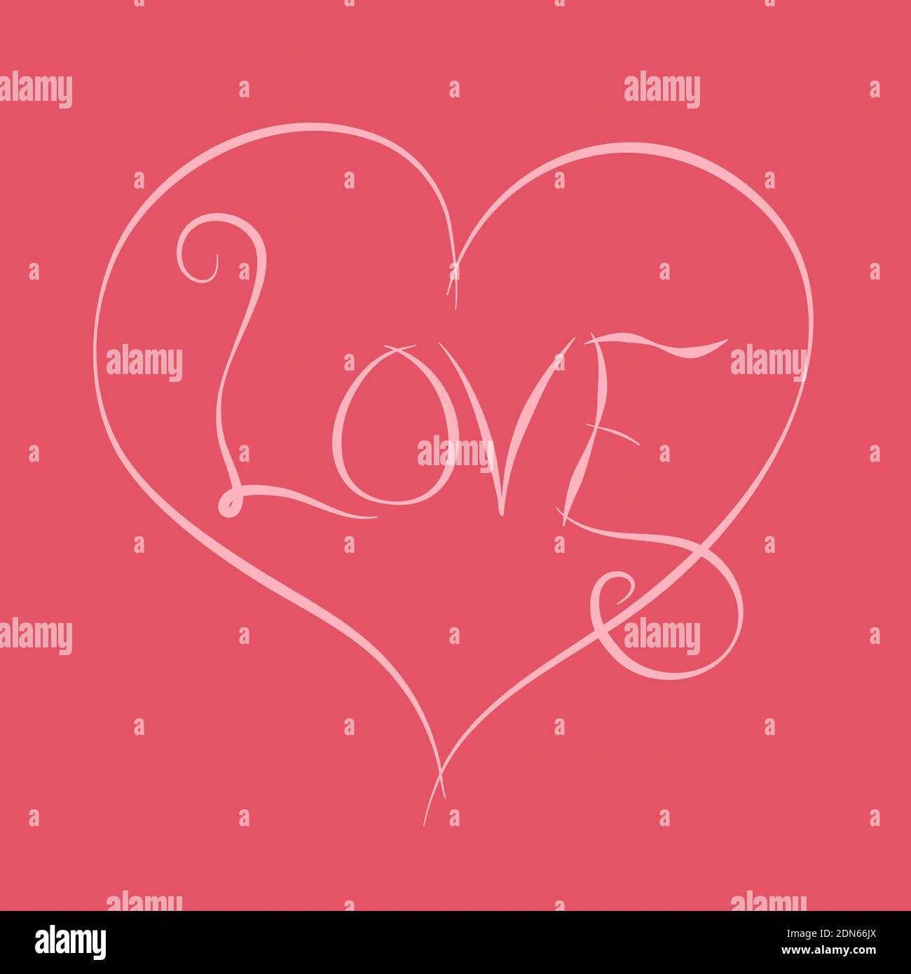 Love and heart - romatic feeling and emotion between lover, partner and ...